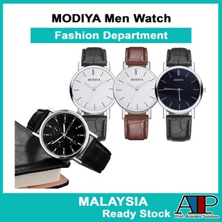 MODIYA Fashion Watch Simple Design Quartz Jam Tangan Lelaki Borong Tali ...