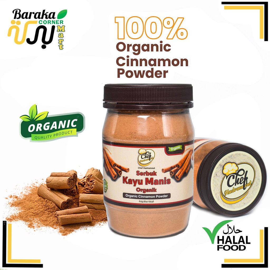 Organik Serbuk Kayu Manis Chef Hadramout Organic Cinnamon Powder Fresh ...