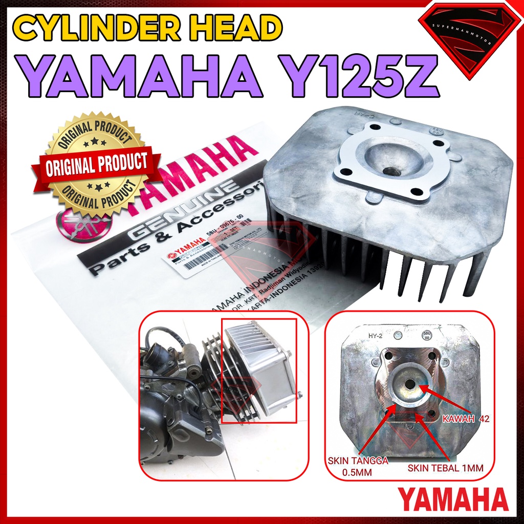 YAMAHA Y125 Y125Z Y125ZR 125Z 125ZR CYLINDER HEAD STANDARD ORIGINAL ...