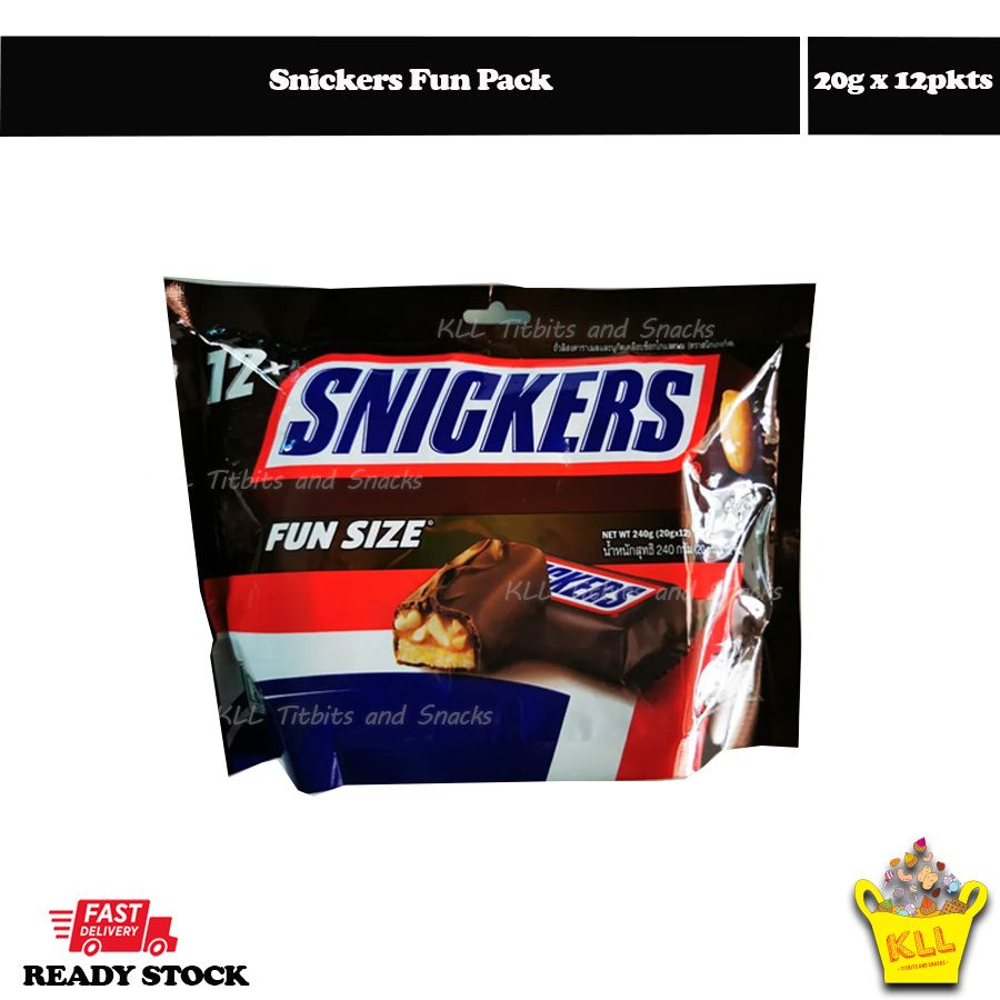 Snickers Fun Pack 20g x 12pkts | Shopee Malaysia