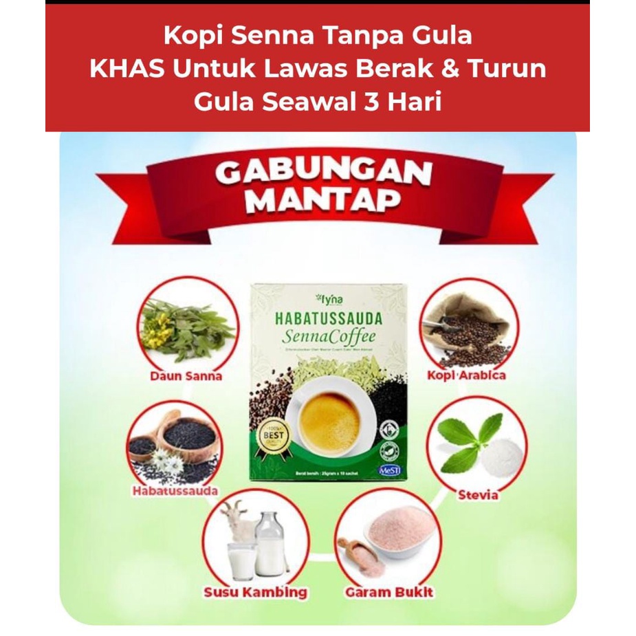💥DISKAUN HEBAT !!!💥 SENNA COFFEE -HABATUSSAUDA💥💥KOPI DIET ANDA💥100% ...