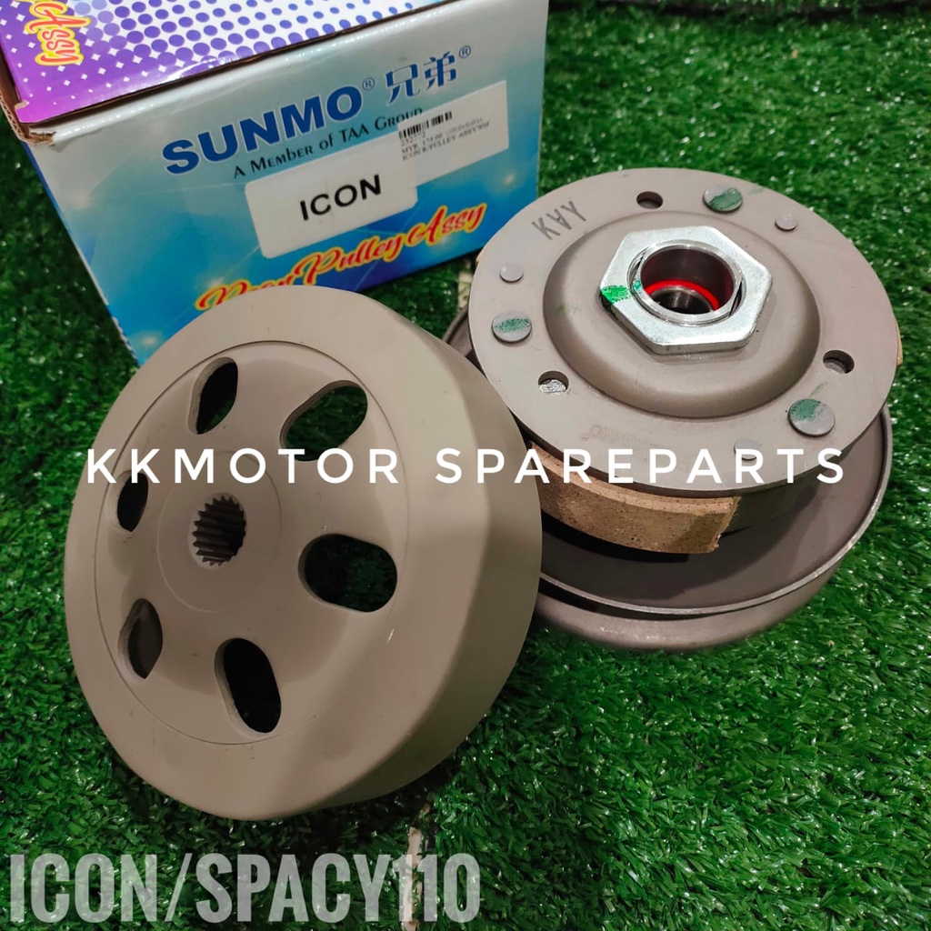 HONDA ICON I-CON SPACY110 REAR PULLEY ASSY WITH COVER PULLEY BELAKANG ...