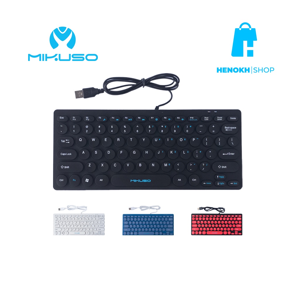 Mikuso KB-003U Mini USB Keyboard / Multimedia Slim External Mini ...