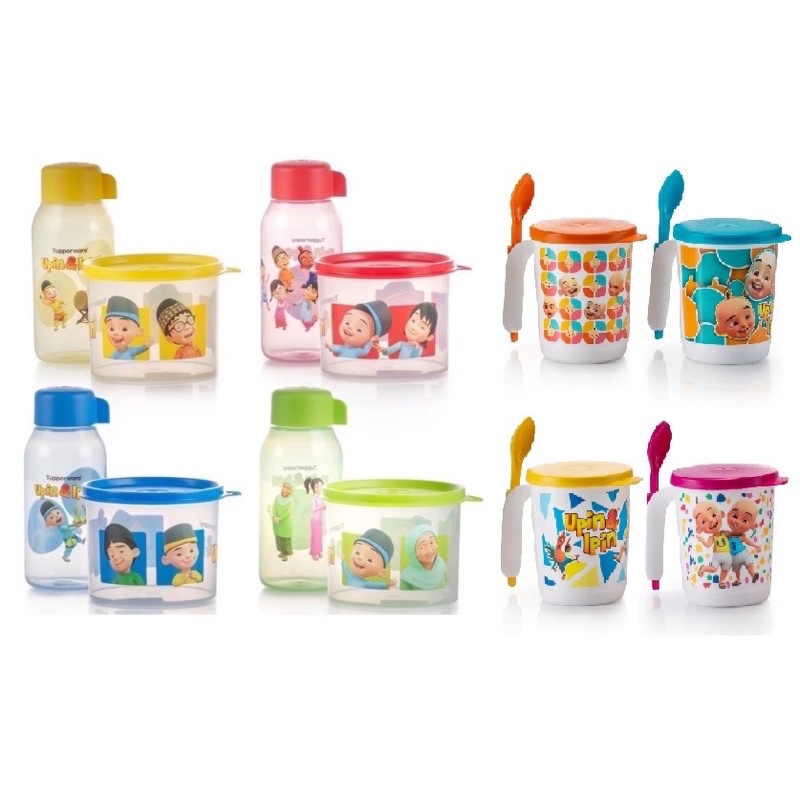 OFFER Tupperware Upin Ipin Collection Set Upin Ipin Illumina Set 350ml ...