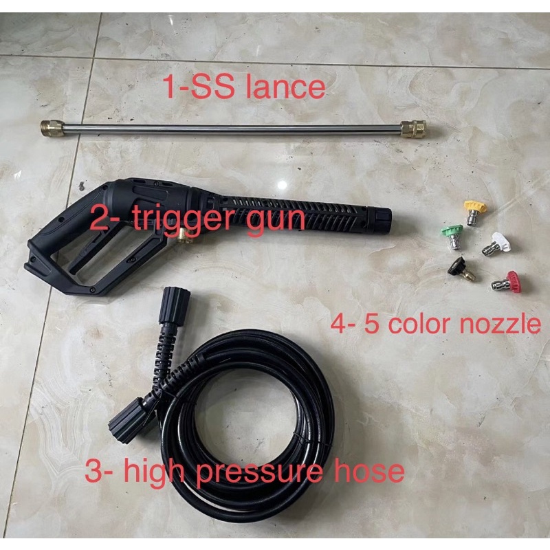 quick connect set hose, trigger gun, Lance and nozzle | Shopee Malaysia