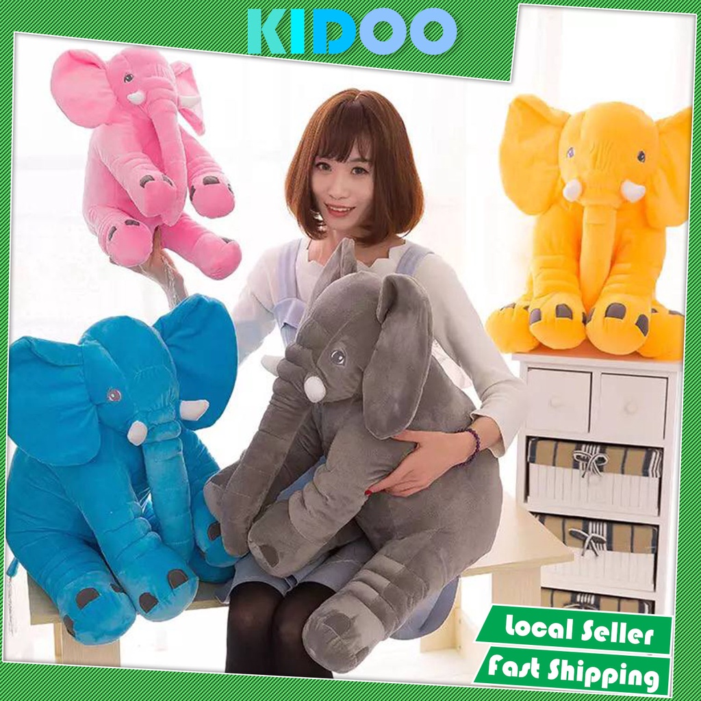 KIDOO 30 40 60cm Elephant Plushie Doll Cute Animal Stuffed Toys Anak ...