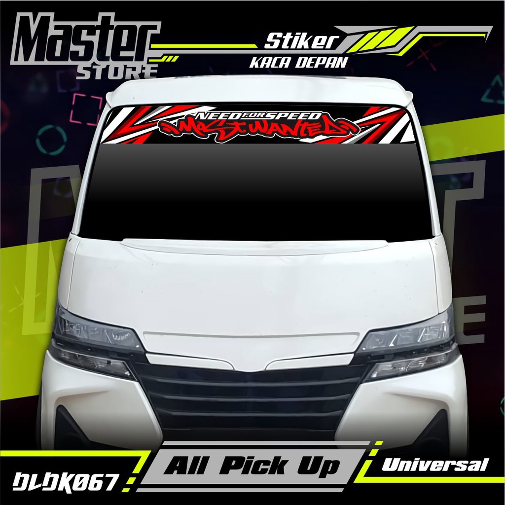 Ned FOR SPEED MOST WANTED Windshield Decal Stickers All Pick Up Cars ...