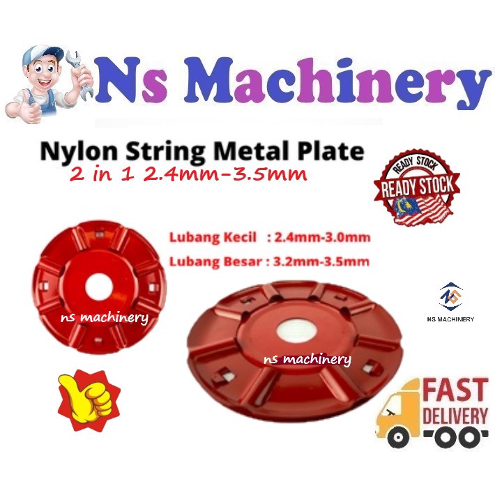 Good Quality 2in1 (merah) 2.4mm-3.5mm Nylon String Metal Plate Brush ...
