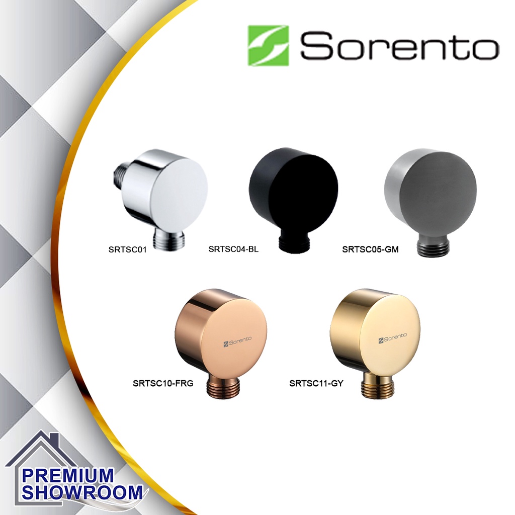 Sorento Concealed Shower Union / Shower Connector / Wall Union (Chrome ...