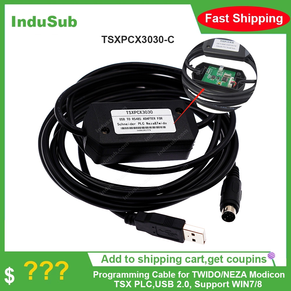 SZ TSXPCX3030-C Suitable Programming Cable for Schneider/TWIDO/NEZA ...