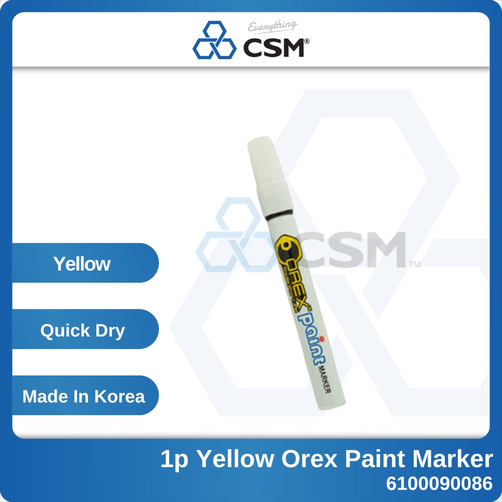 1p Yellow Orex Paint Marker | Shopee Malaysia