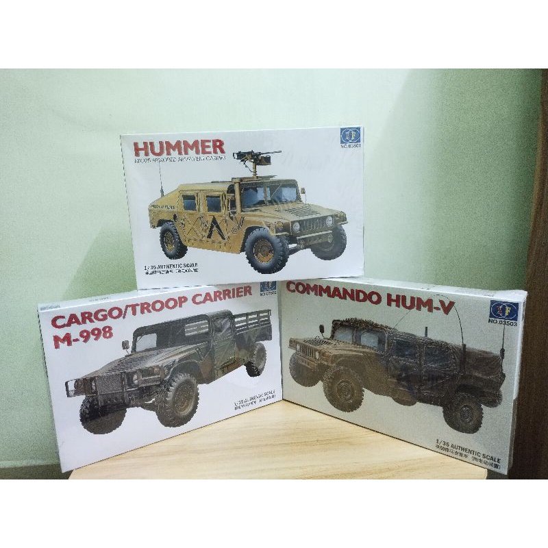 [READY STOCK] XF HUMMER,CARGO/TROOP CARRIER M-998,COMMANDO HUM-V 1/35 SCALE 03503,03502,03501 ...