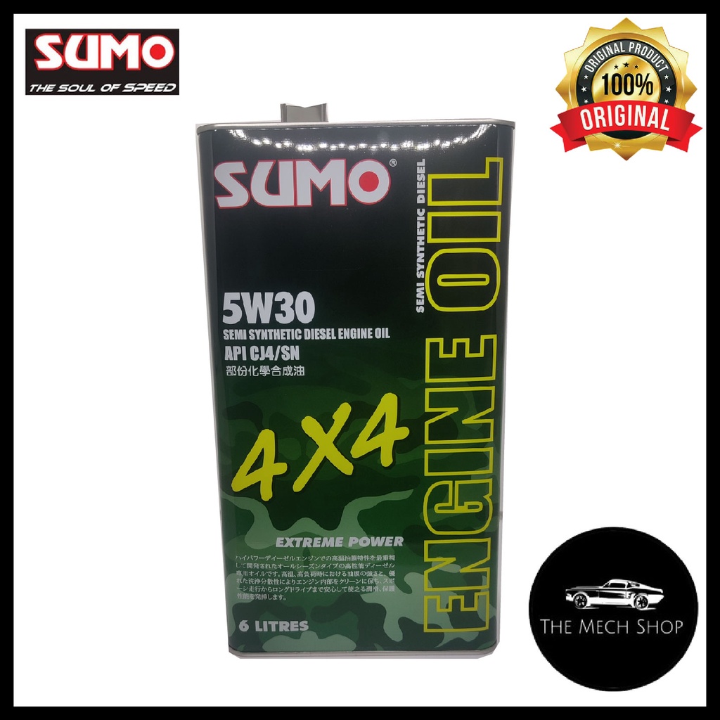Sumo 5w30 4x4 Extreme Power Semi Synthetic Diesel Engine Oil API CJ4/SN ...