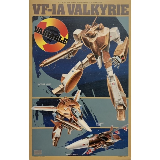 BANDAI MACROSS VF-1A VALKYRIE (VINTAGE ITEM 1/72 SCALE) | Shopee Malaysia