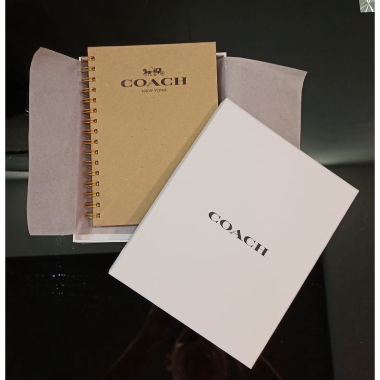 Coach Notebook /journal Size A5 + premium gift box. | Shopee Malaysia