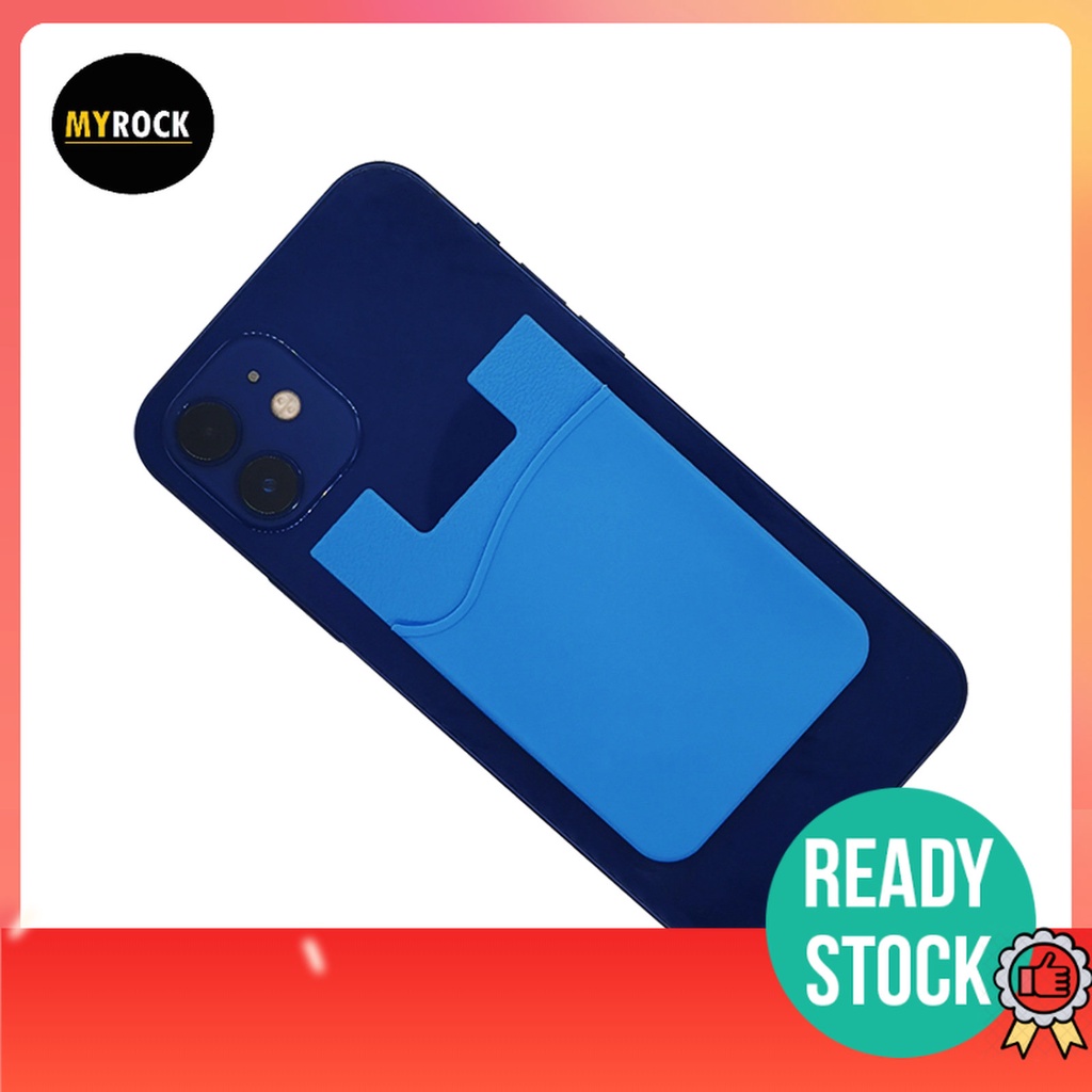 Silicone Universal Mobile Phone Adhesive Back Card Holder Credit Bank ...