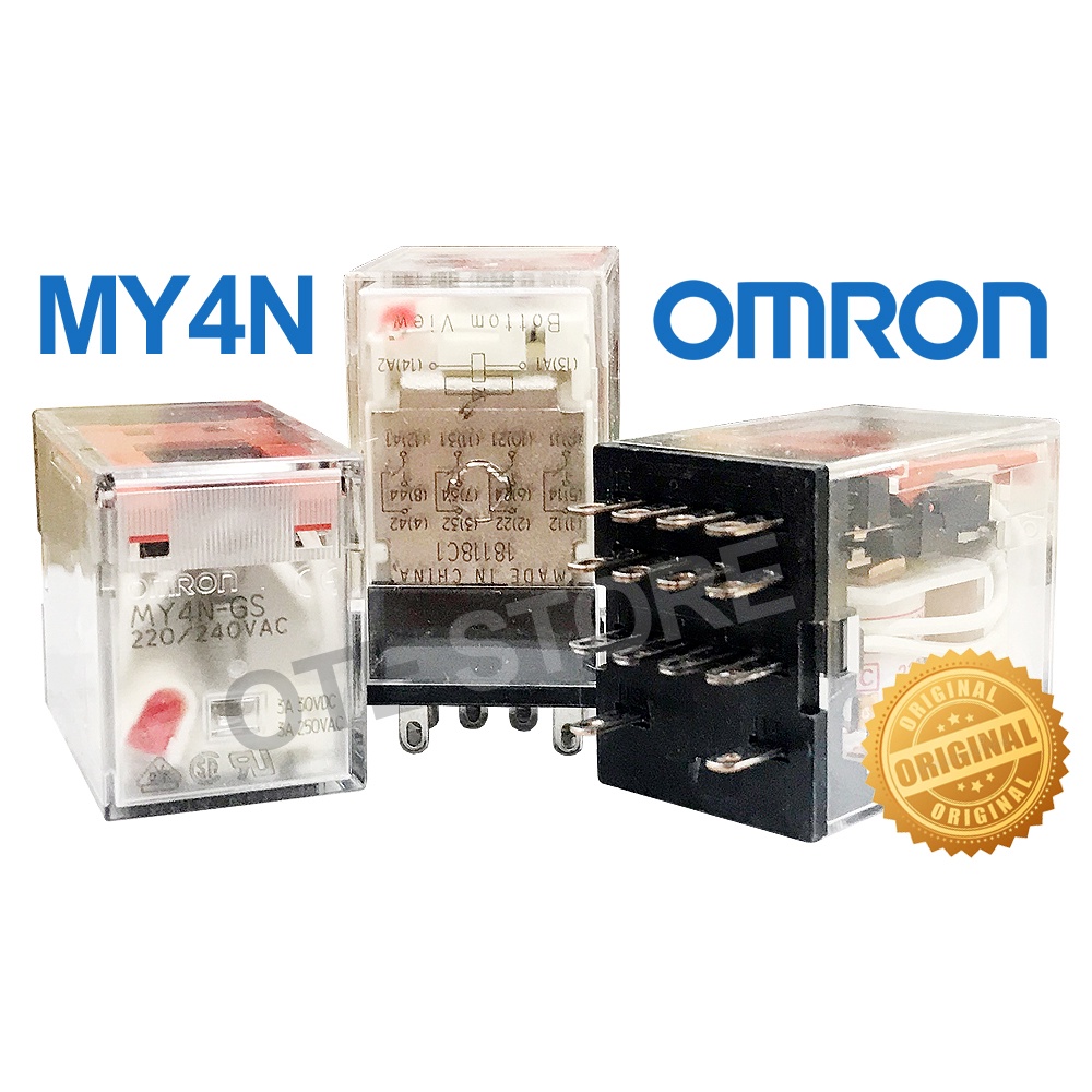 Omron MY4N MY4N-GS 14 Pin Power Relay (AC240V / AC110V / DC24V / DC12V) | Shopee Malaysia