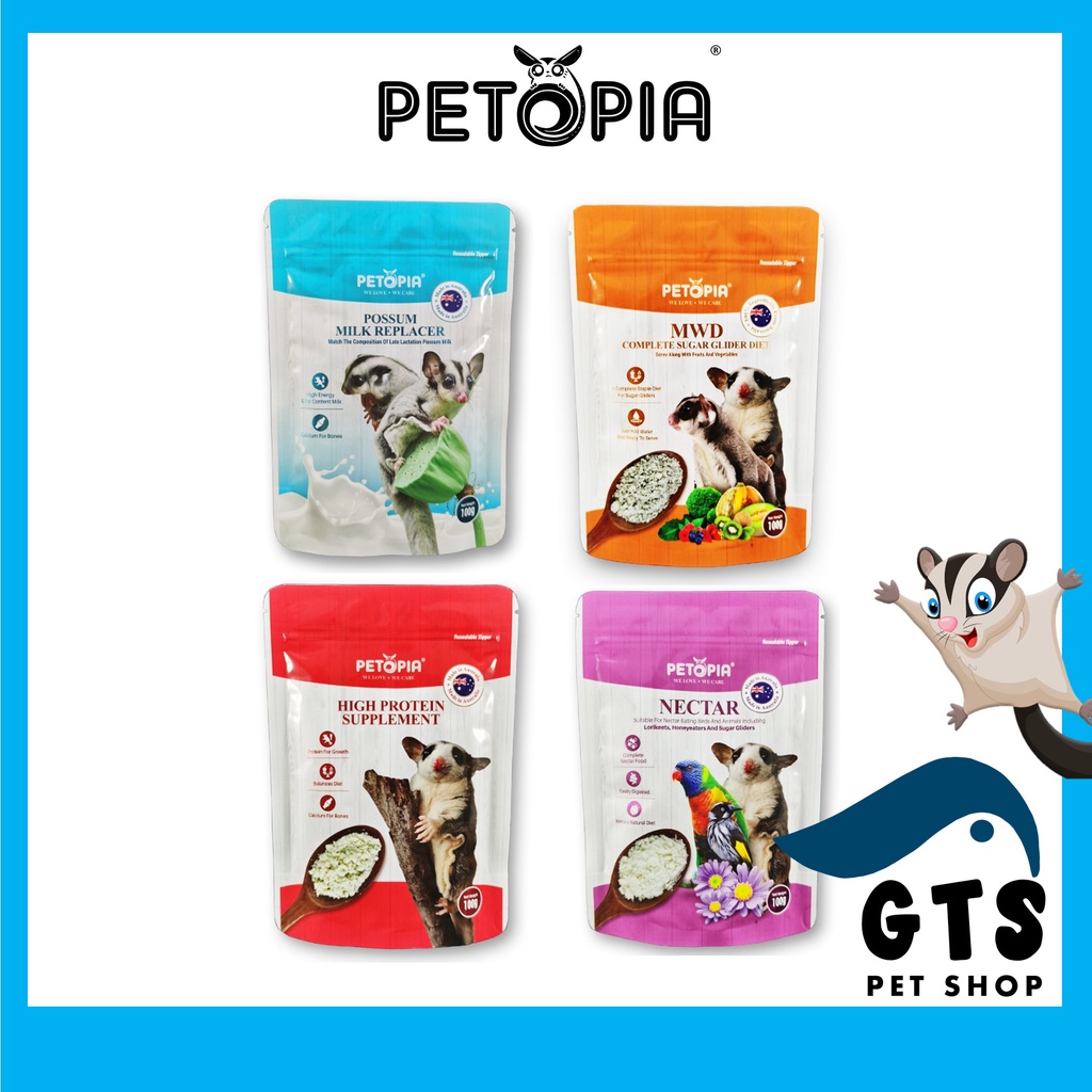 PETOPIA Sugar Glider Food - MWD / High Protein Supplement / Nectar / Sugar Glider Milk Replacer ...