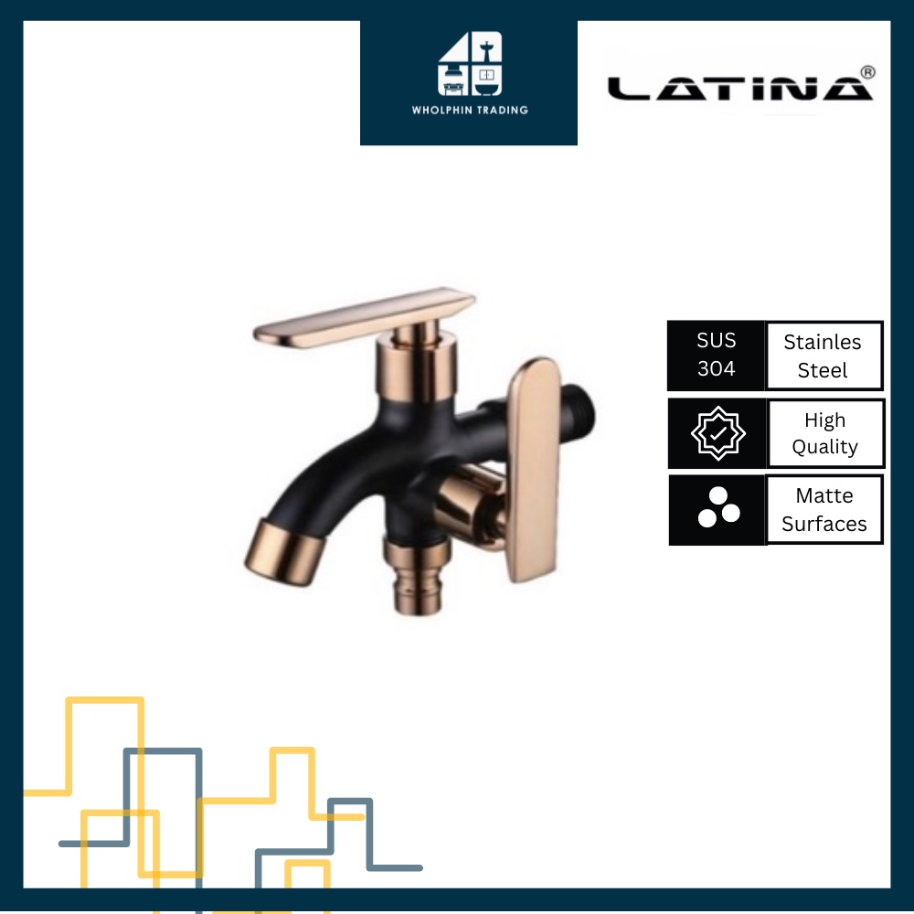 Latina Black Series Two Way Tap (Black & Rose Gold ) | Shopee Malaysia