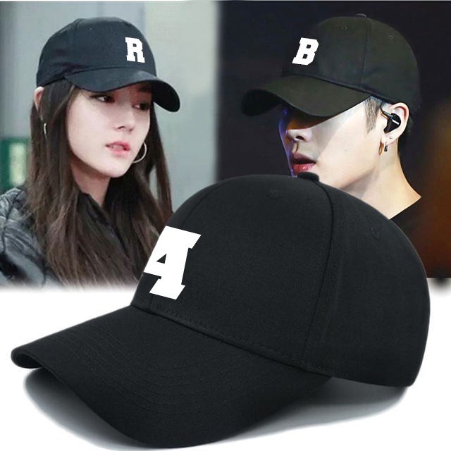 Adult Baseball Cap Alphabet Cap Letters Text Alphabet A B C D E F G H I ...