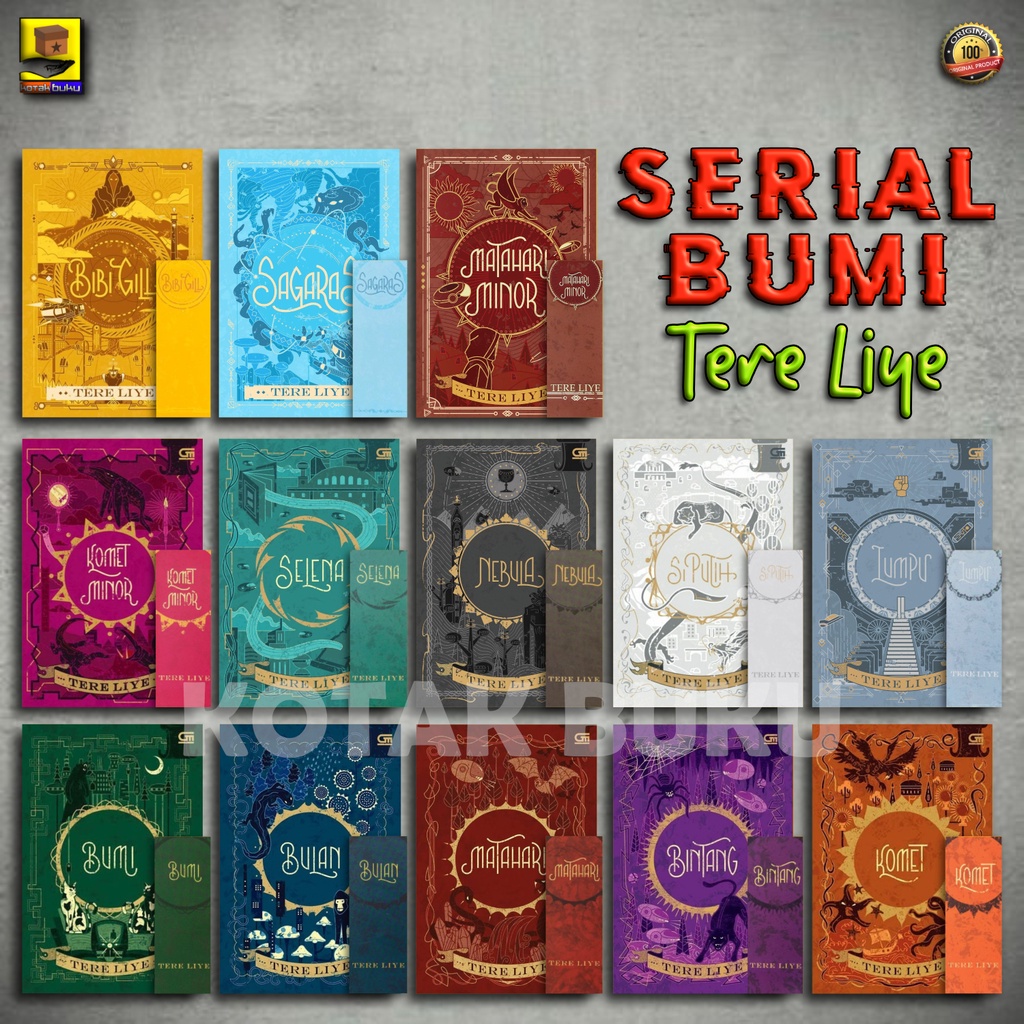 MATAHARI Tere Liye Novel Earth Series/ Moon/ Star/ Sun/ Comet/ Minor ...