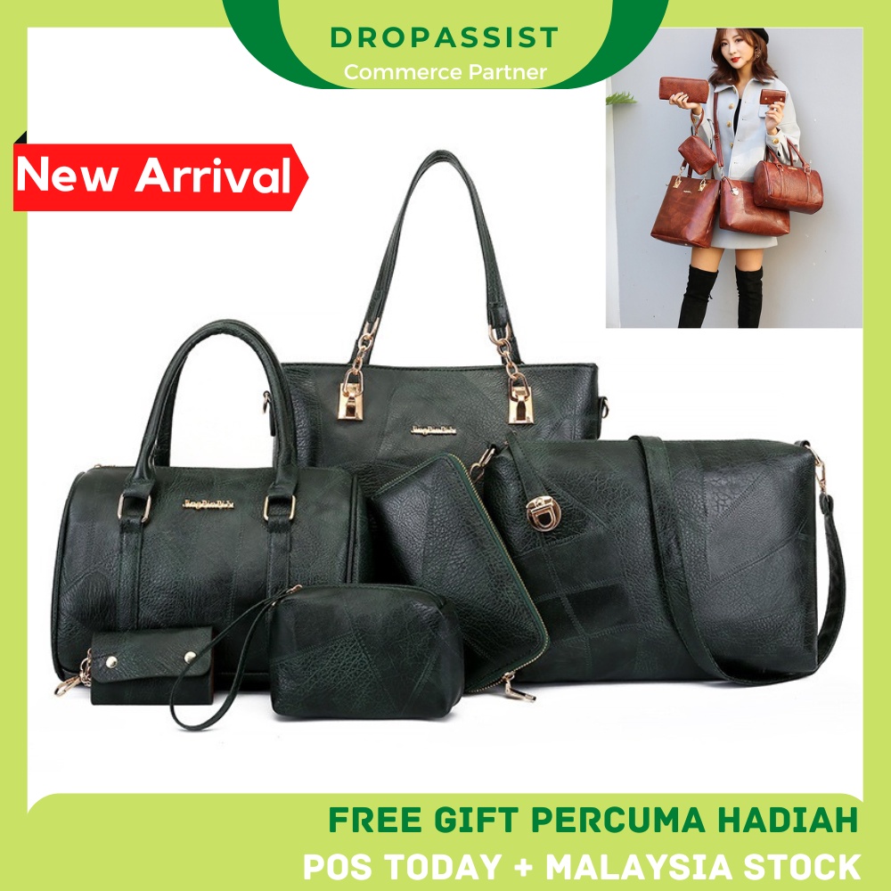 DROPASSIST 1426 Set of 6 in 1 Handbeg All in One Set Wallet Purse Sling ...