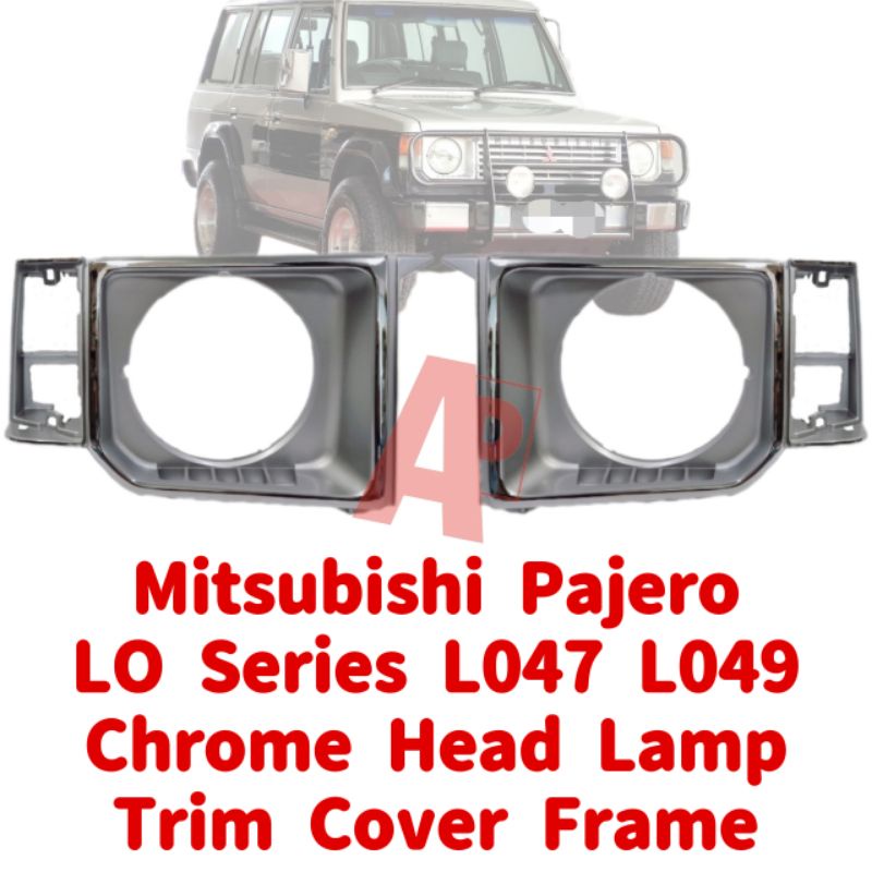 Mitsubishi Pajero Montero L047 L049 LO47 LO49 SJ25 Head Lamp Trim Cover ...