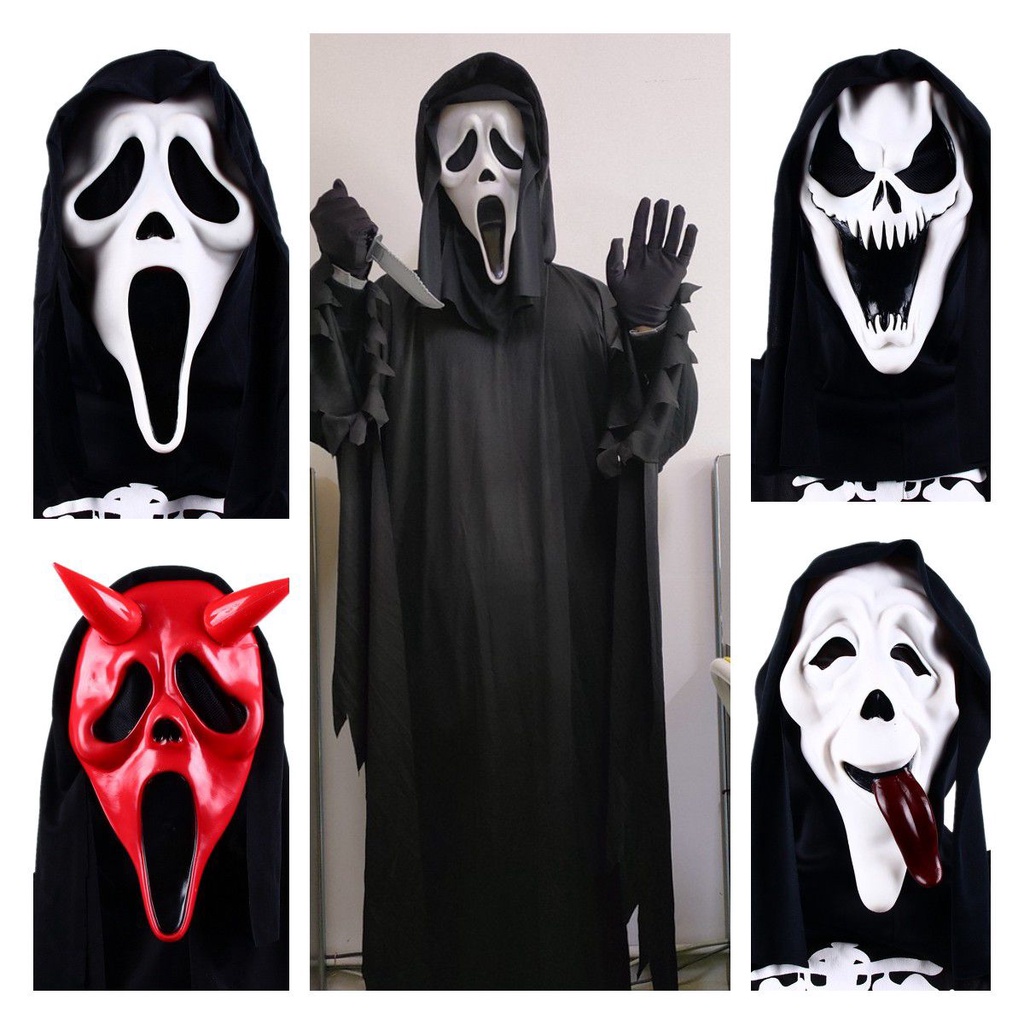 Your Friends Scare With Our Adult Scream Suit Mask Ghost Face Cosplay ...