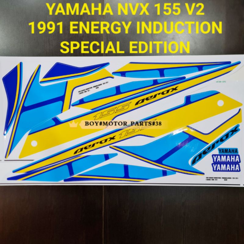 YAMAHA NVX 155 V2 / AEROX V2 1991 ENERGY INDUCTION SPECIAL EDITION BODY ...