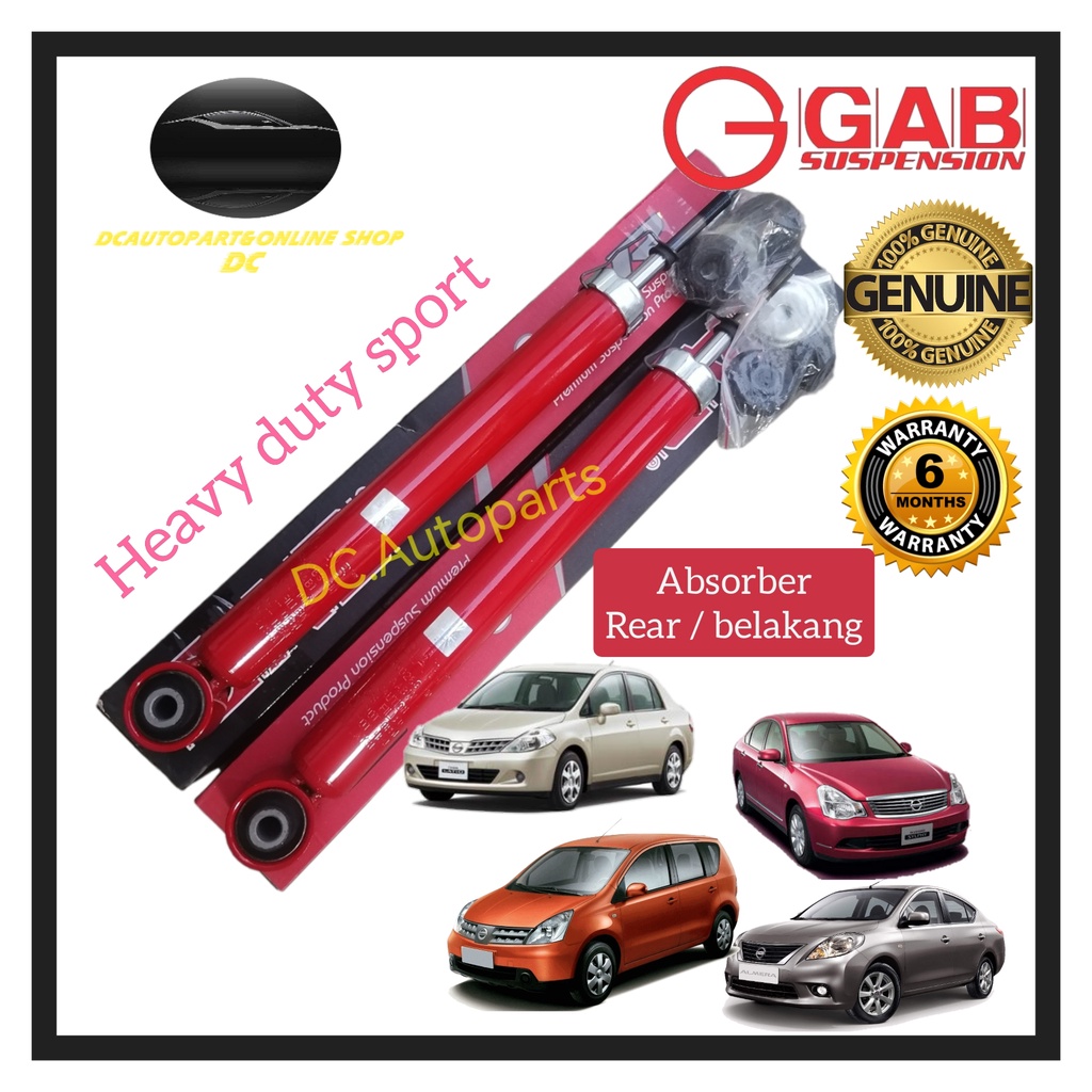ORIGINAL GAB SUPER R HEAVY DUTY NISSAN ALMERA N17 LIVINA LATIO SYLPHY ...