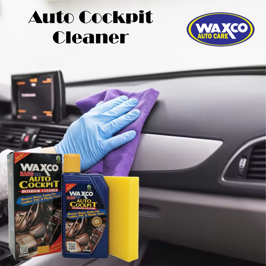 WAXCO Auto Cockpit Interior Cleaner Dashboard Cleaner - 140ml, 250ml ...