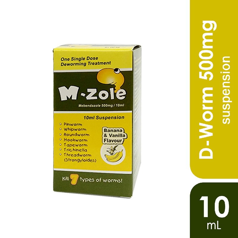 M-Zole Deworm Suspension Ubat Cacing ((Banana & Vanilla) 10ml | Shopee ...