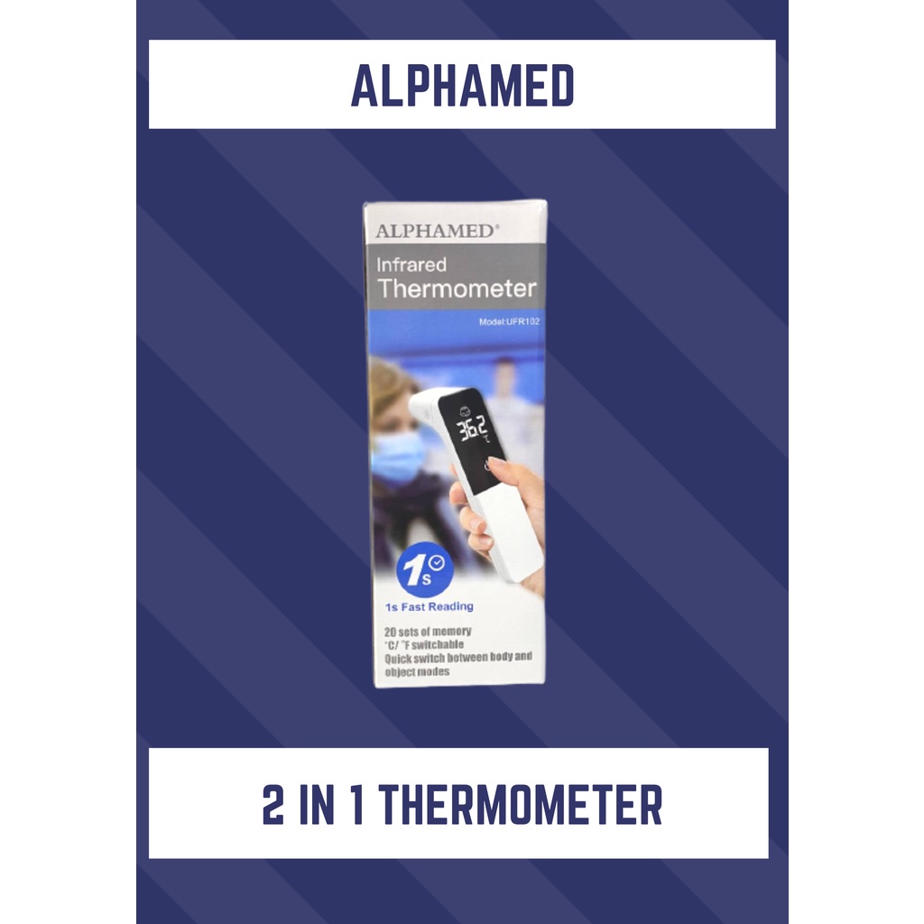 ALPHAMED INFRARED THERMOMETER 2 IN 1 | Shopee Malaysia