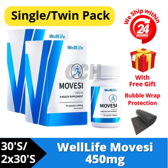 Single/Twin Pack- WellLife MOVESI 450mg (30's/ 2x30's) | Shopee Malaysia