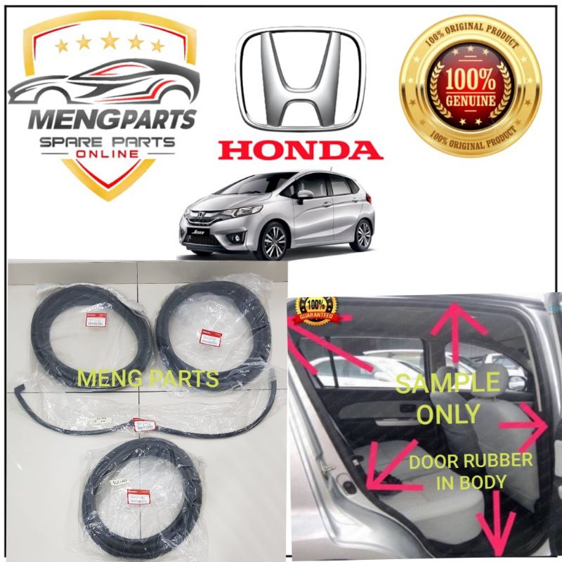 ORIGINAL HONDA JAZZ T5A GK 2014Y-2019Y DOOR RUBBER *IN BODY GETAH PINTU ...