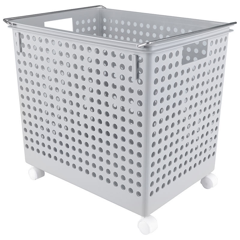 Laundry Basket Storage Rack with Wheels Dirty Laundry Storage Basket ...