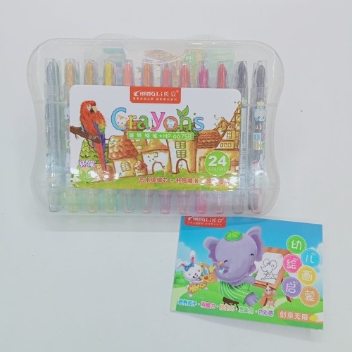 CHANGLI Children's Rotary Crayon/Rotary Crayons Set Non-Toxic Washable ...