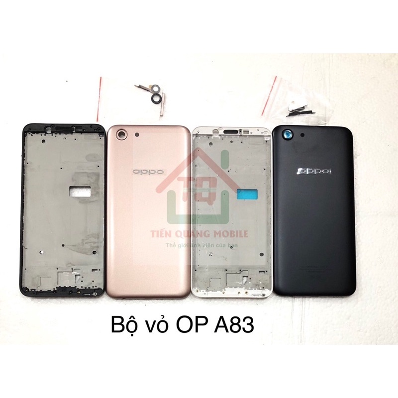 Oppo A83 Case Set (including skeleton, case, orange glass, sim slot ...
