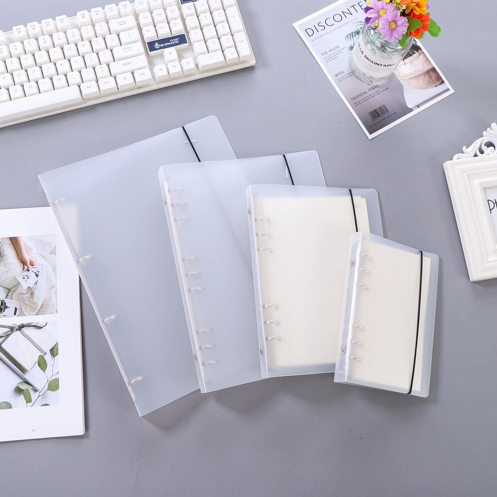 Cover only Loose Leaf Refillable Binder Notebook A5 A6 PP Binder ...