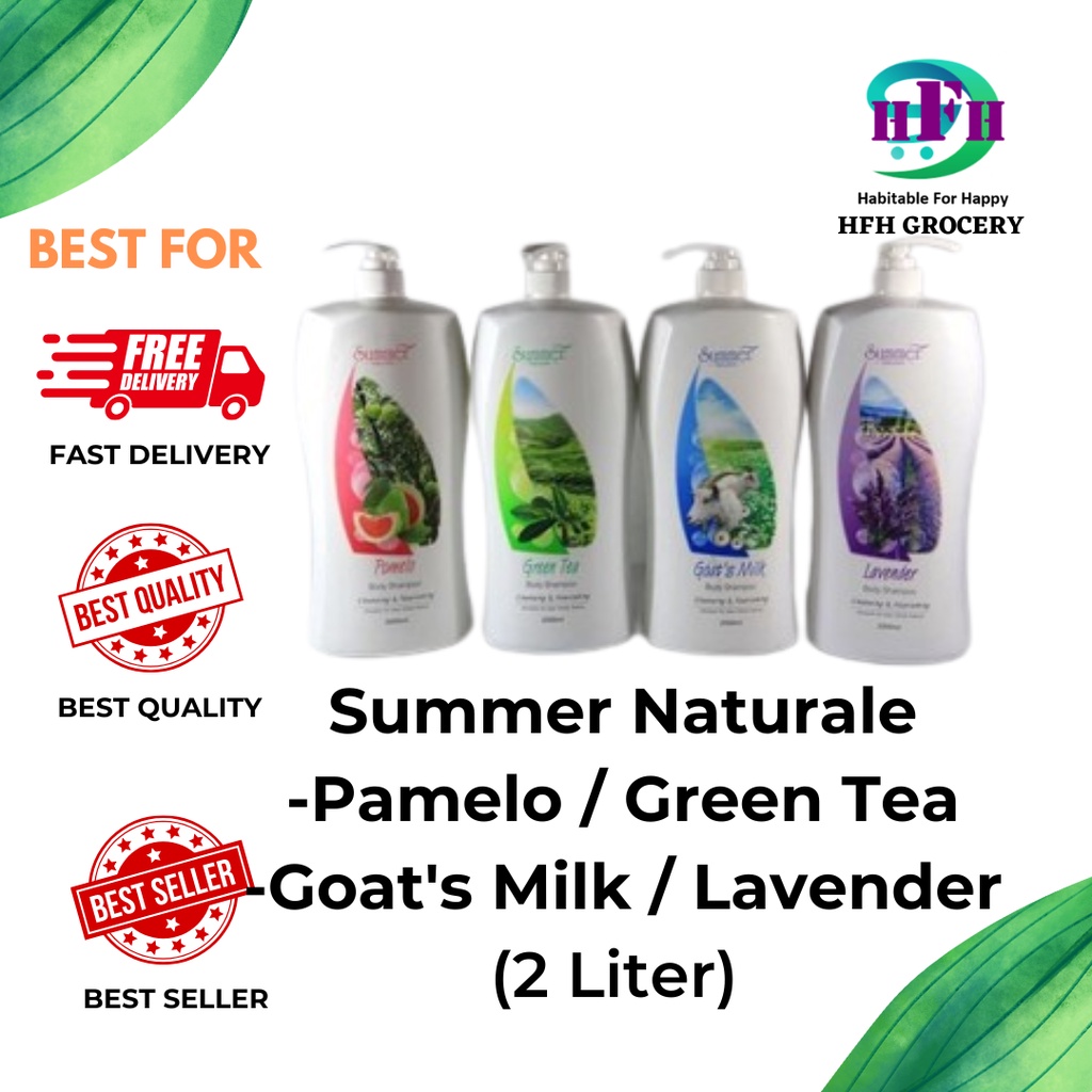 🔥 Summer Naturale Body Shampoo - Goat Milk/ Lavender /Pomelo (2 litre x ...