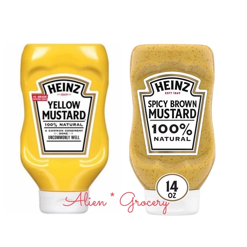 Kraft HEINZ Yellow Spicy Brown Mustard Natural 9oz 14oz | Shopee Malaysia