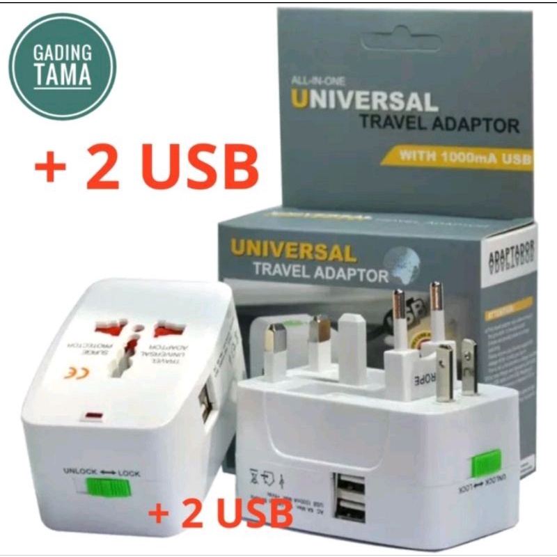 Electrical Plug Socket + 2 International Universal Travel Adapters ...