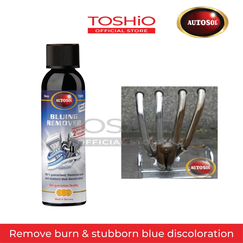 AUTOSOL Bluing Remover 150ml - Stainless Steel Exhaust Pipe/Paip Ekzos ...