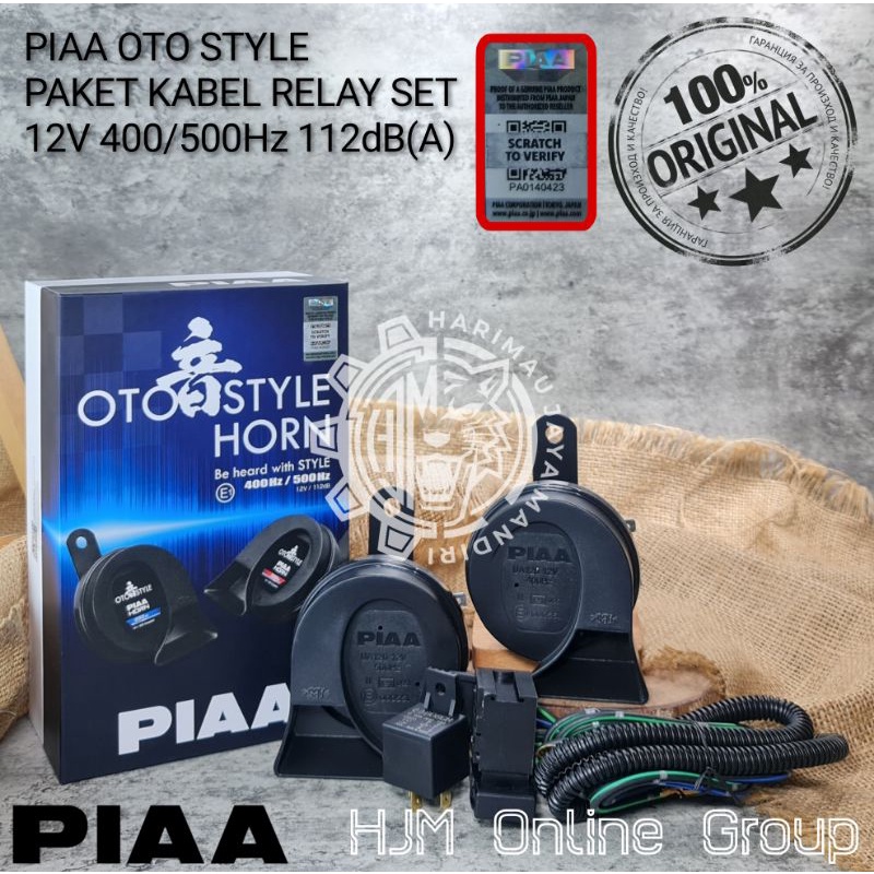 Keong KLAKSON PIAA OTO STYLE HORN 12V + CABLE RELAY SET ORIGINAL BOSCH ...