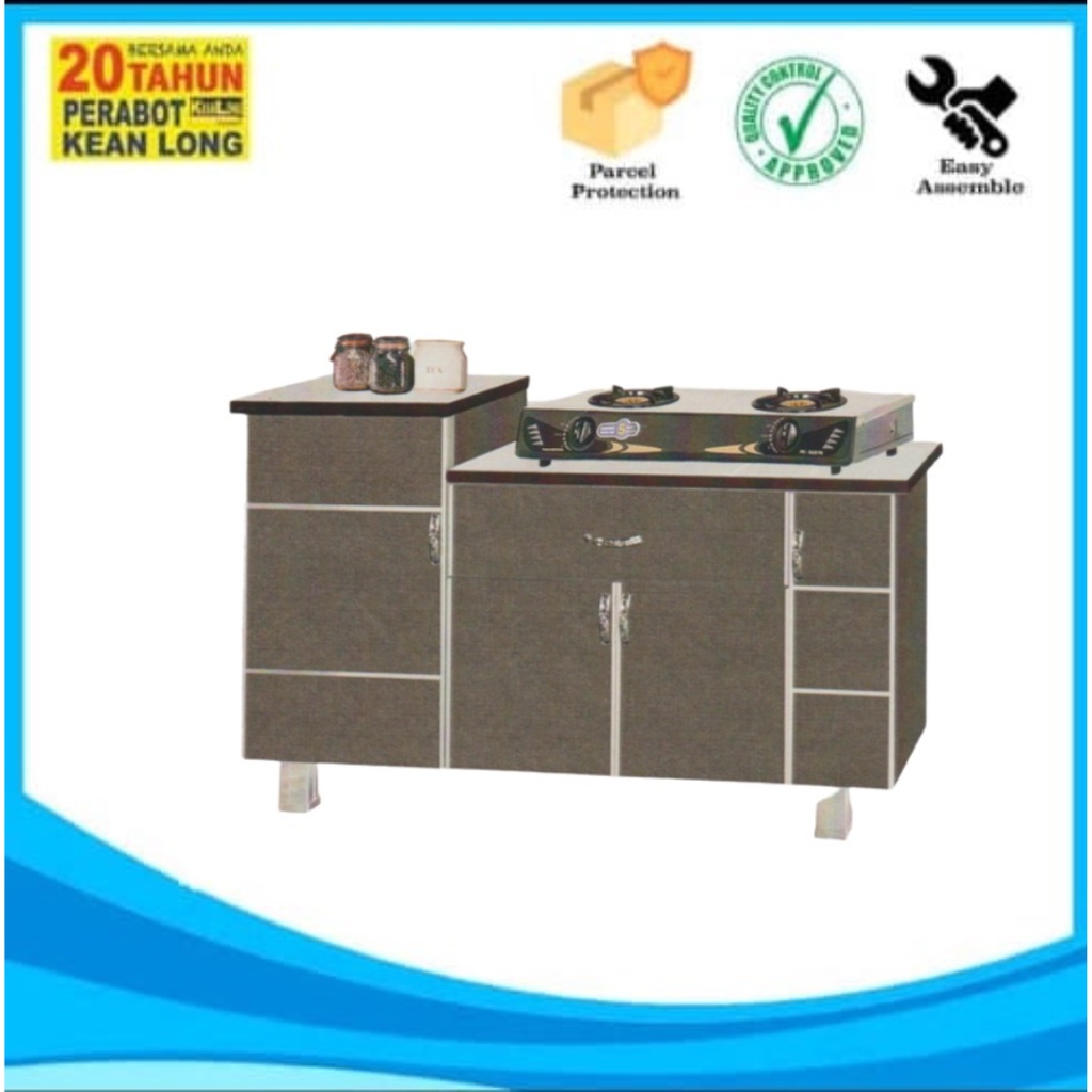 KLSB Almari Dapur Gas/Almari Dapur Bertutup/Almari Dapur Rendah/Cabinet ...