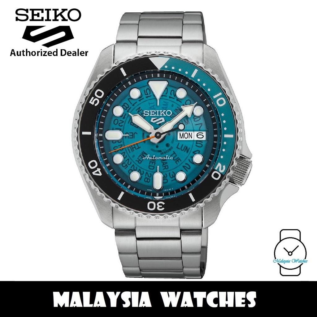 Seiko 5 Sports SRPJ45K1 Skeleton Style Automatic Hardlex Crystal Glass ...