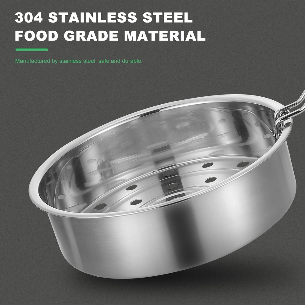 304 Stainless Steel Steamer Basket Rice Cooker Steaming Tray Fruit ...
