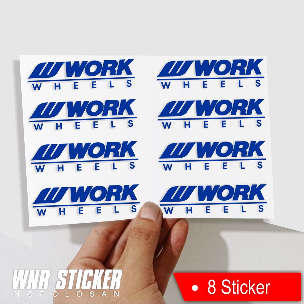 Work Racing Wheels Car Rim Stickers 1 set contains 8 stickers | Shopee ...
