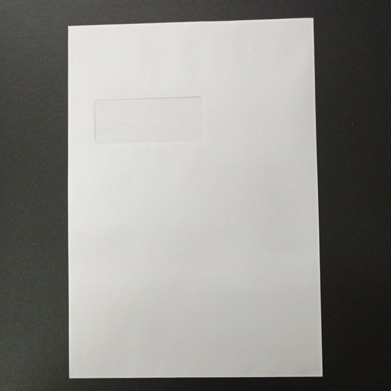 A4 100GSM WHITE ENVELOPE WITH WINDOW/SAMPUL SURAT A4 PUTIH BERTINGKAP ...