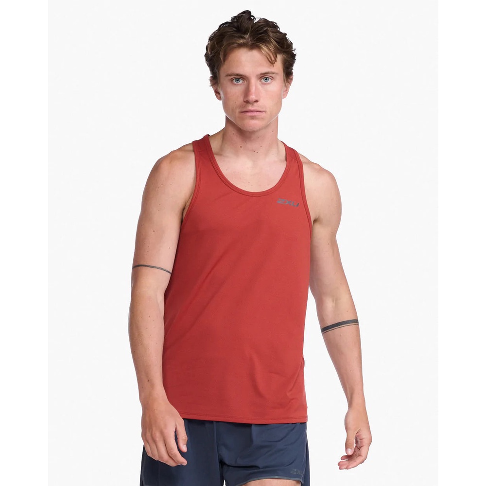 2XU Light Speed Singlet - Chilli Oil/Black | Shopee Malaysia